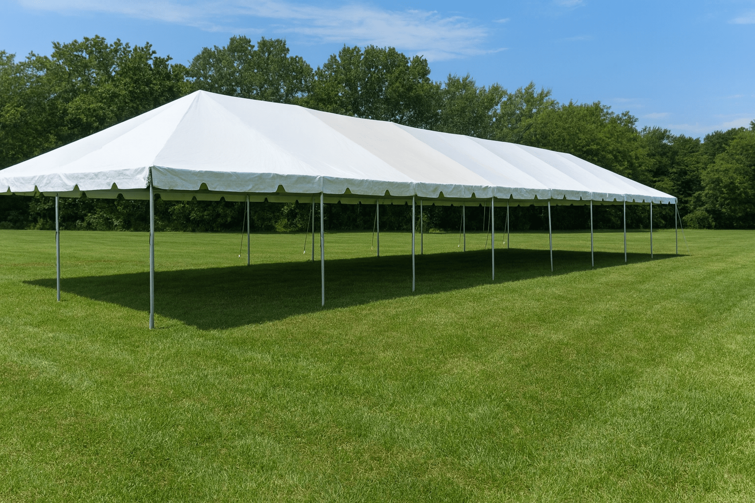 30' x 90' Frame Tent Rental (Seats 270) | Grand Horizon Events